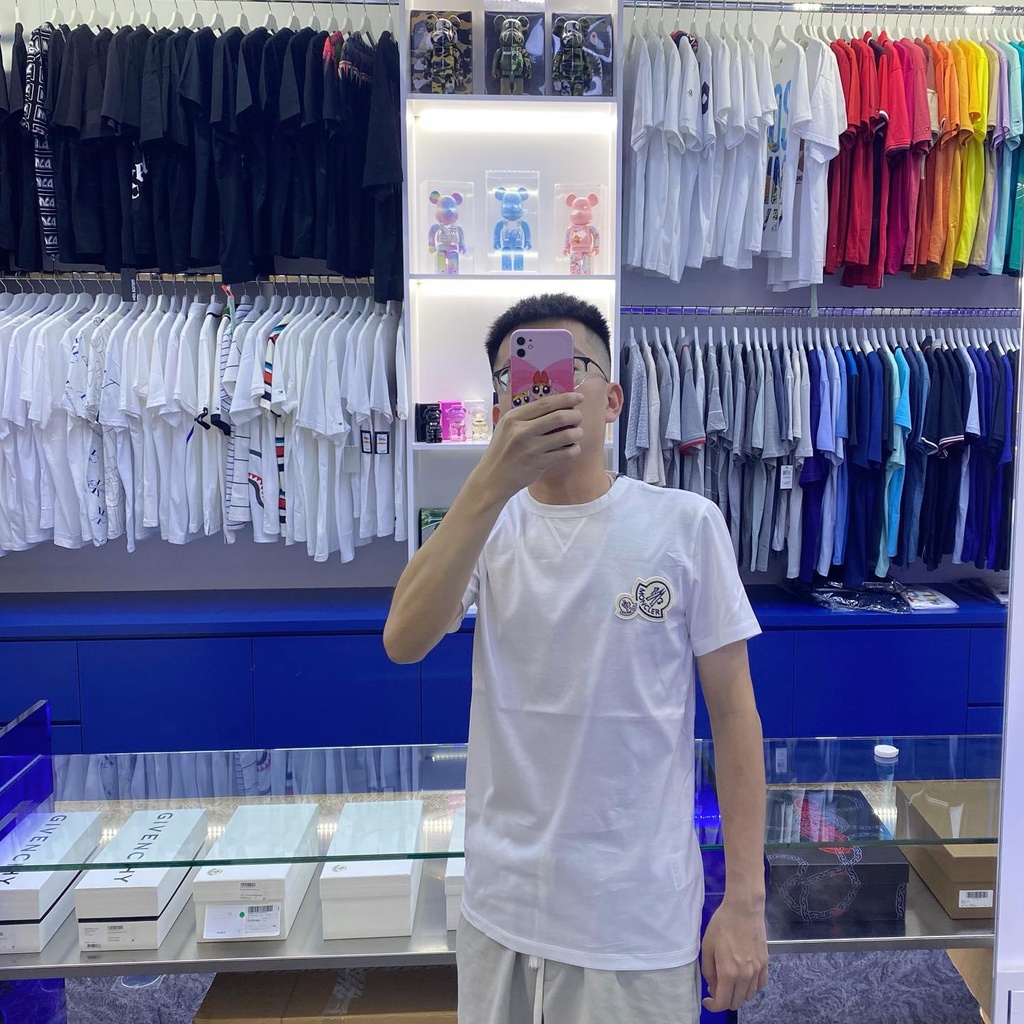 【螺絲服飾】正品 /現貨 MONCLER 經典款 刺繡雙徽標短袖 | 蝦皮購物