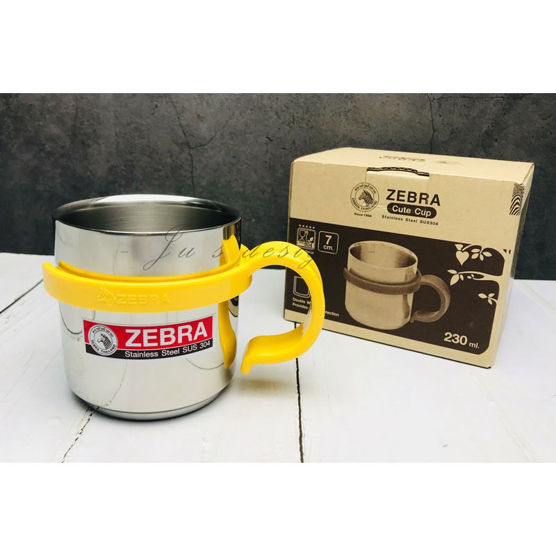 ~傳家寶~ ZEBRA 斑馬牌 112036 雙層隔熱杯 230ml 7cm 兒童杯 馬克杯 兒童水杯 兒童隔熱杯 小 | 蝦皮購物