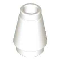 樂高 LEGO 白色 1x1 圓錐 4589b 4518400 458901 積木 玩具 親子 White Cone | 蝦皮購物