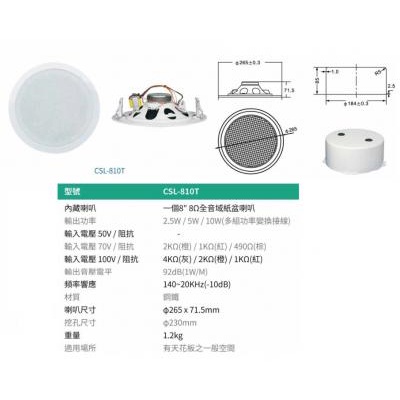 SHOW 崁頂式喇叭 CSL-810T | 蝦皮購物