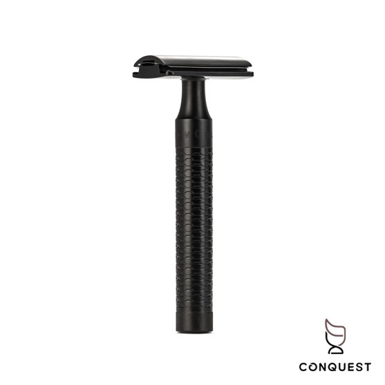 CONQUEST 】德國 MUHLE ROCCA R96 JET 刮鬍刀 不銹鋼材質 蜂巢狀結構手柄 封閉式 三件式 | 蝦皮購物