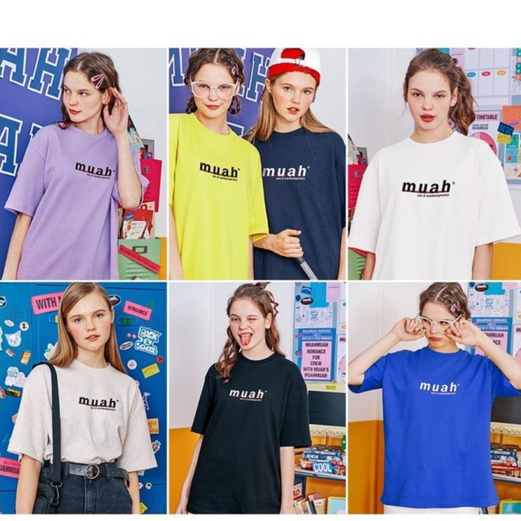 [現貨] DONDON韓國代購 muahmuah SERIES MUAH LOGO 短T | 蝦皮購物