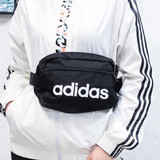 ADIDAS Linear Core 側背包 腰包 肩包 側背包 小包 隨身包 黑白 DT4827 男女可背 | 蝦皮購物