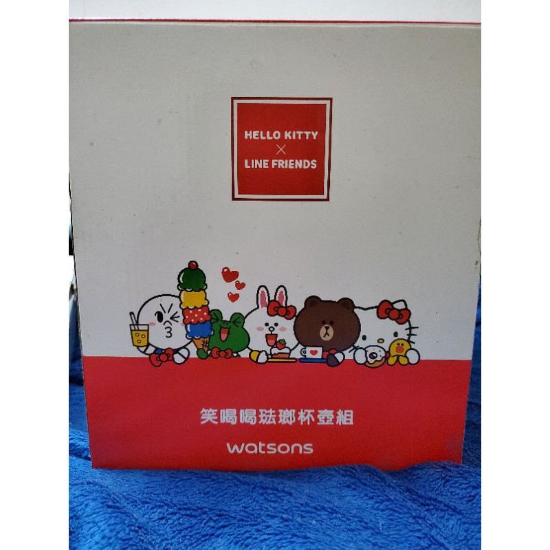 Hello Kitty X LINE friends 笑呵呵琺瑯杯組 | 蝦皮購物