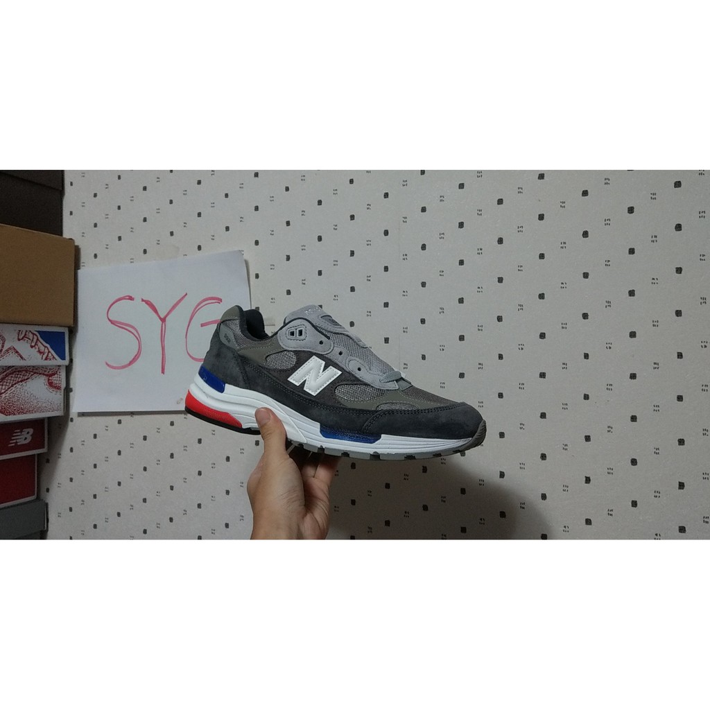 SYG New Balance 992 us7,9 漸層灰 美製 M992AG 993 990v5 | 蝦皮購物