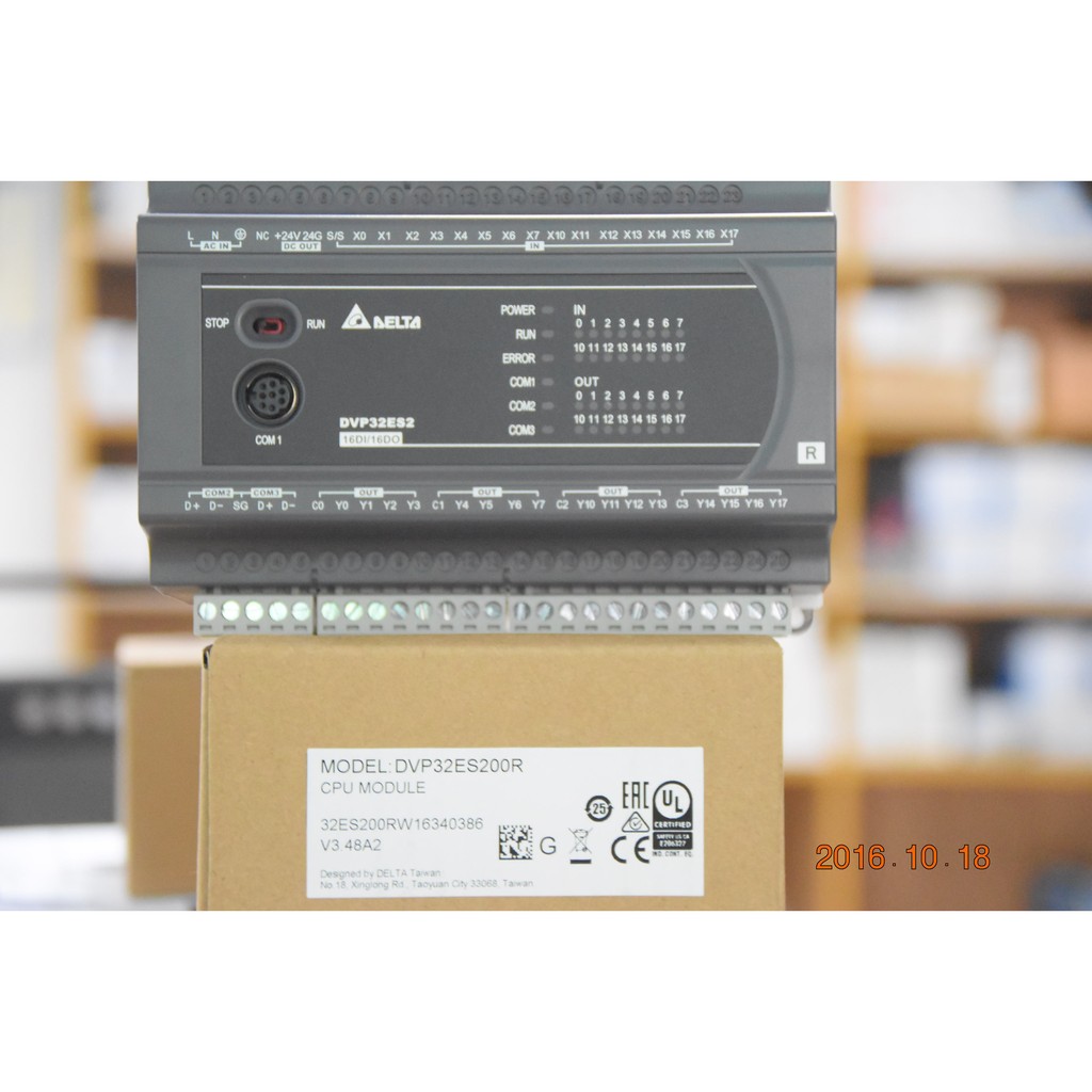 Delta台達 DVP32ES200R、DVP32ES200T PLC 可程式控制器 ES2主機 16in /16out | 蝦皮購物