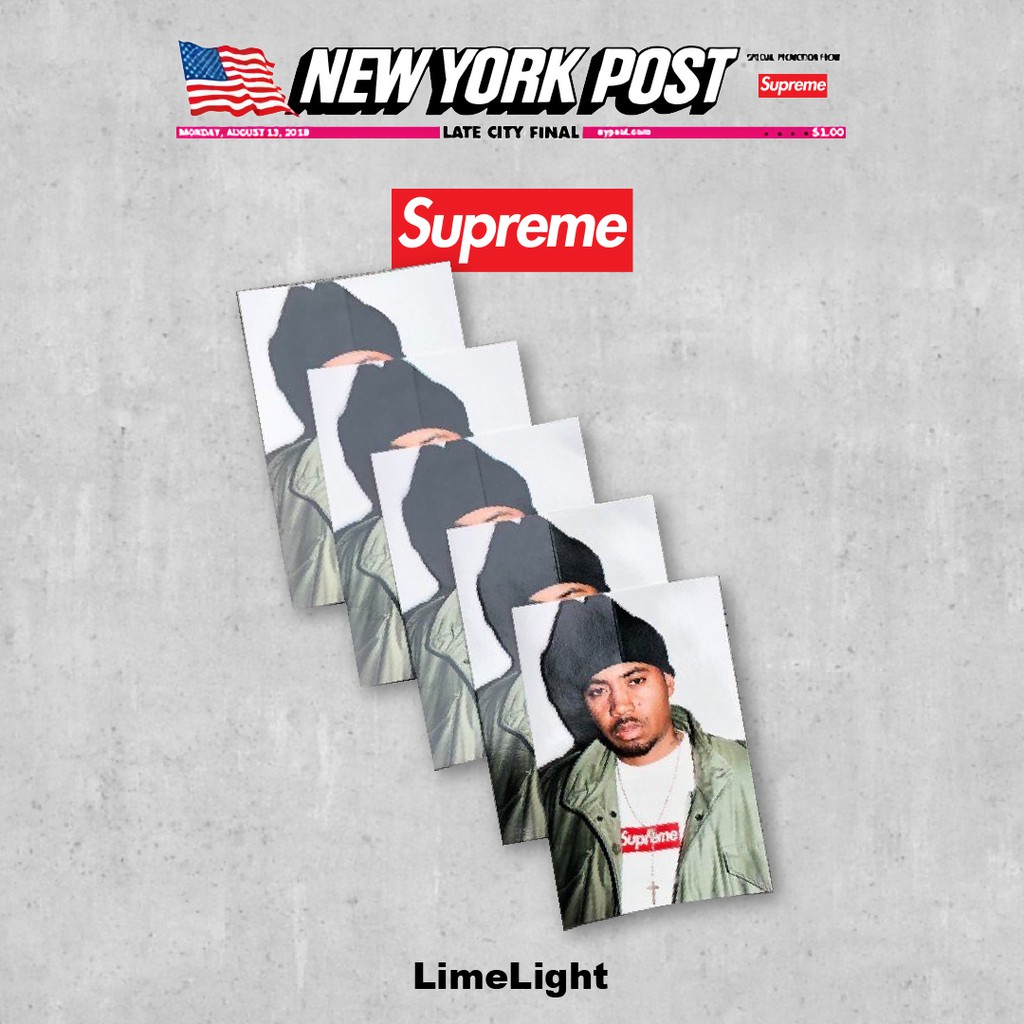 ☆LimeLight☆ 2017 F/W SUPREME NAS STRIKE 照片 饒舌 防水貼紙 | 蝦皮購物