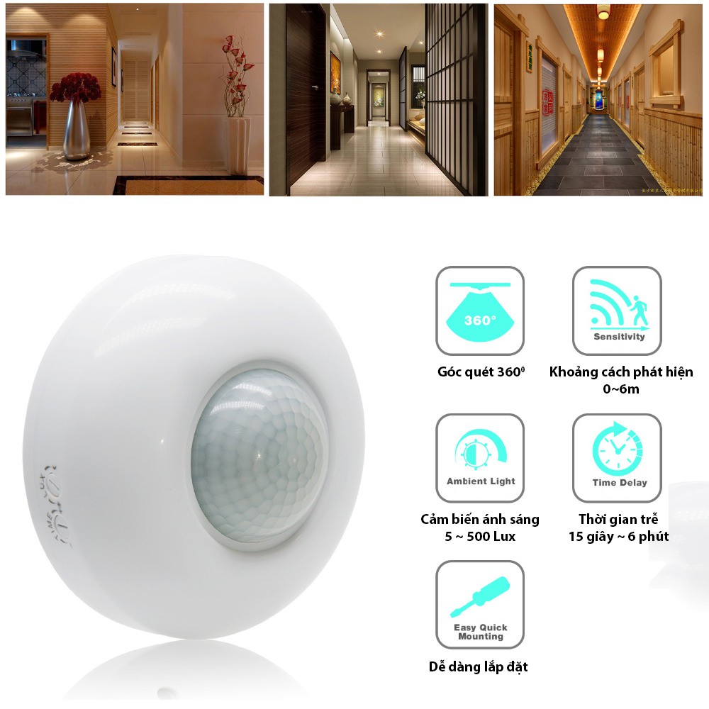 天花板安裝 PIR 運動感應開關 XD3602 [好產品] | 蝦皮購物