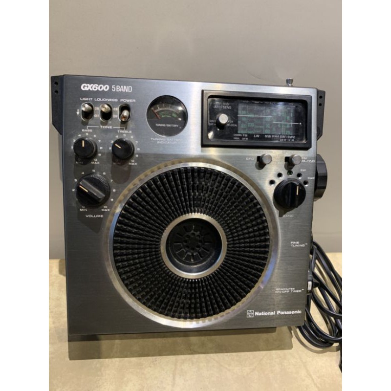 [老東西] 早期約1975年日本製古董收音機National Panasonic GX600 5Band，品項完整無缺件 | 蝦皮購物