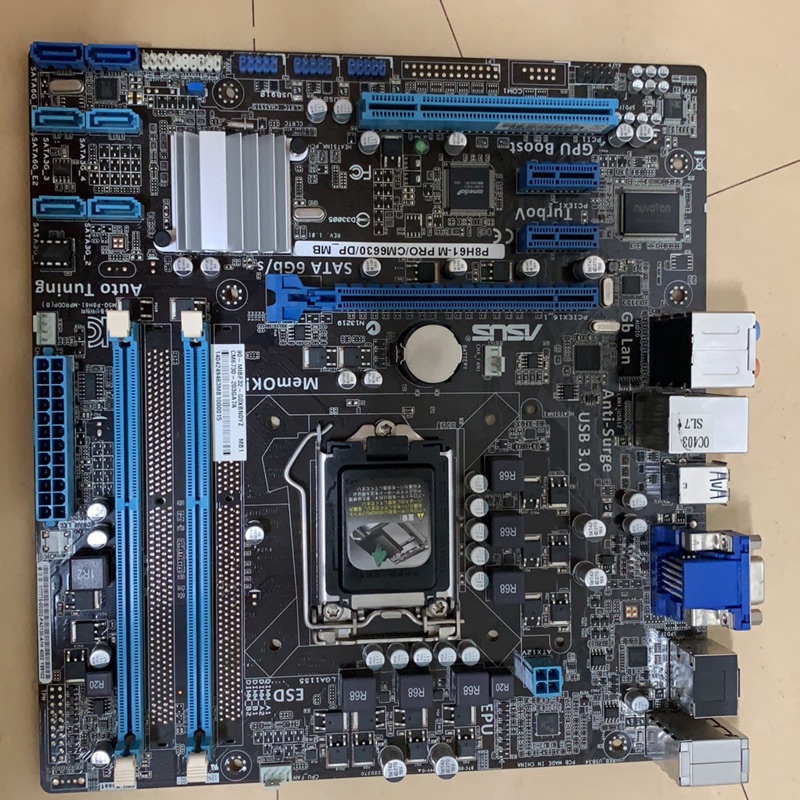 華碩 P8H61-M PRO/CM6630/DP_MB 1155 主機板 H61 | 蝦皮購物