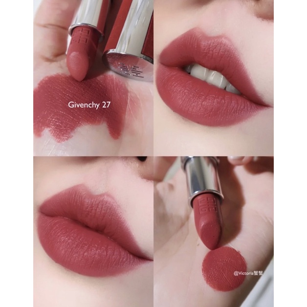 Y.A🌸 Givenchy 紀梵希 N17 N27 N28 高級訂製香吻誘惑紅絲絨唇膏 粉絲絨 口紅 七夕限定 | 蝦皮購物