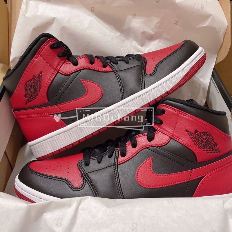 NIKE AIR JORDAN 1 MID BANNED 2020 黑紅 (554724-074) AJ1 #M | 蝦皮購物