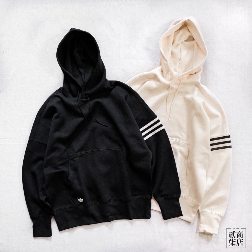 貳柒商店) adidas Hoody 男女款 三葉草 帽T 衛衣 寬鬆 滑面 三線 太空棉 HM1871 HM1870 | 蝦皮購物
