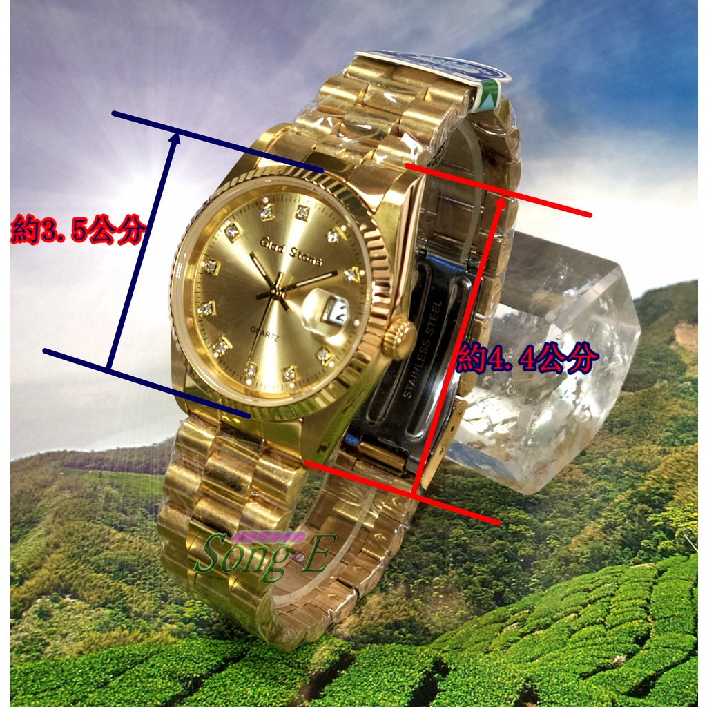 Glad Stone 日本大廠原裝石英機芯 翡翠水晶不磨損鏡片 男錶 防水好 實用 耐久 台灣組裝 959M | 蝦皮購物