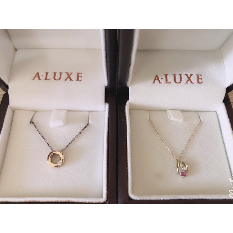 ALUXE手工鑽石項鍊兩條 | 蝦皮購物