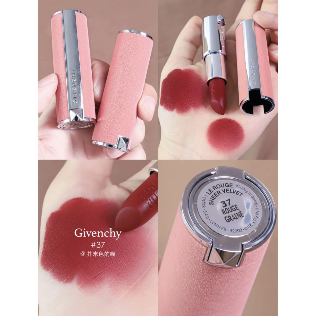 Y.A🌸 Givenchy 紀梵希 N17 N27 N28 高級訂製香吻誘惑紅絲絨唇膏 粉絲絨 口紅 七夕限定 | 蝦皮購物