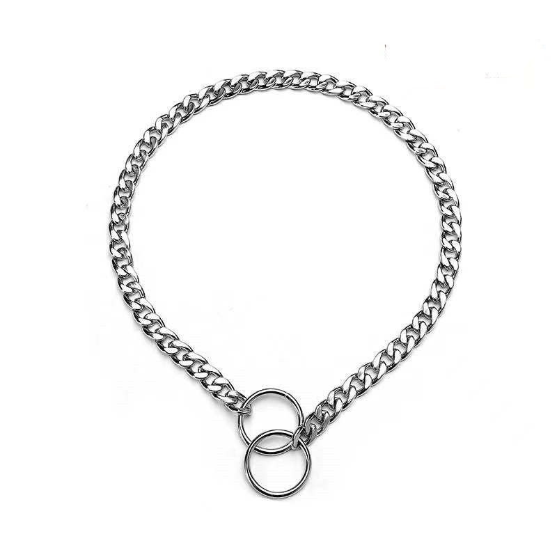 【滿799免運】狗狗金屬扁平項圈防爆衝訓狗P鏈頸圈防咬寵物馬犬德牧拉佈拉 脖圈jioyh NSDQ | 蝦皮購物