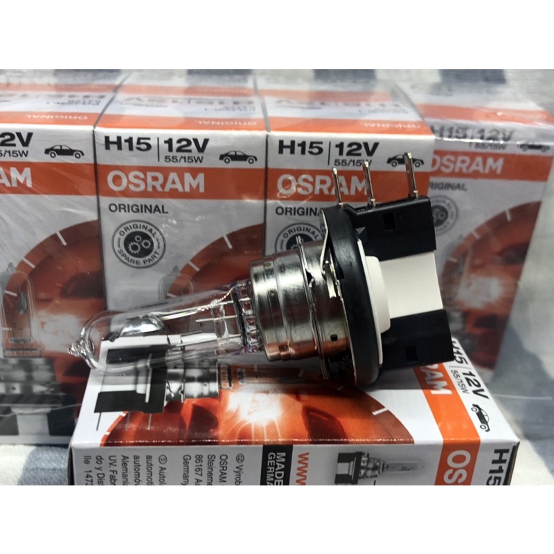 【現貨】OSRAM 歐司朗 鹵素燈泡 H15 12V 15/55W經銷商 原廠公司貨 德國製 #台灣出貨含稅價 | 蝦皮購物