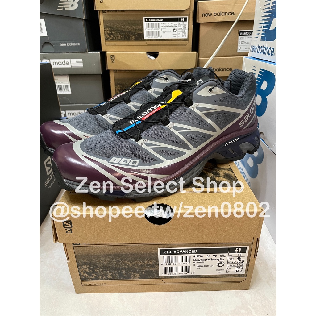 [現貨特價]Salomon S/Lab XT-6 ADV 藍黑 越野 機能 登山 | 蝦皮購物