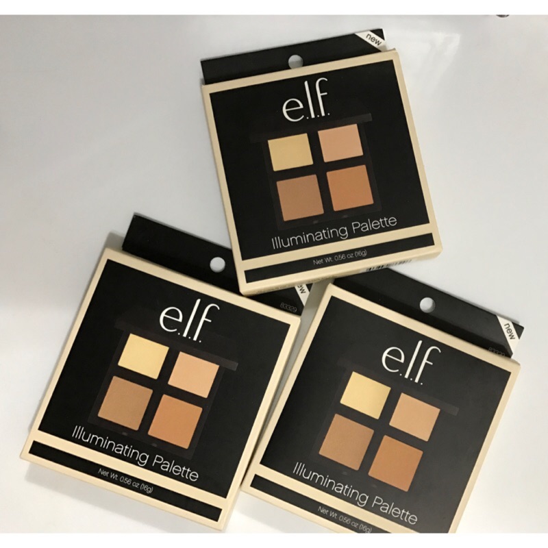 koko美國代購 elf e.l.f Illuminating Palette鎂光立體四色打亮盤 | 蝦皮購物