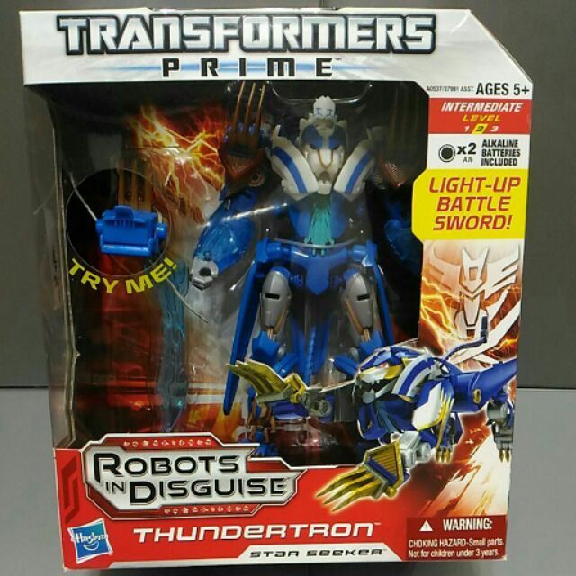 ☺ 變形金剛 領袖之證 TFP 藍獅 Thundertron 武器燈光正常 9成新 | 蝦皮購物