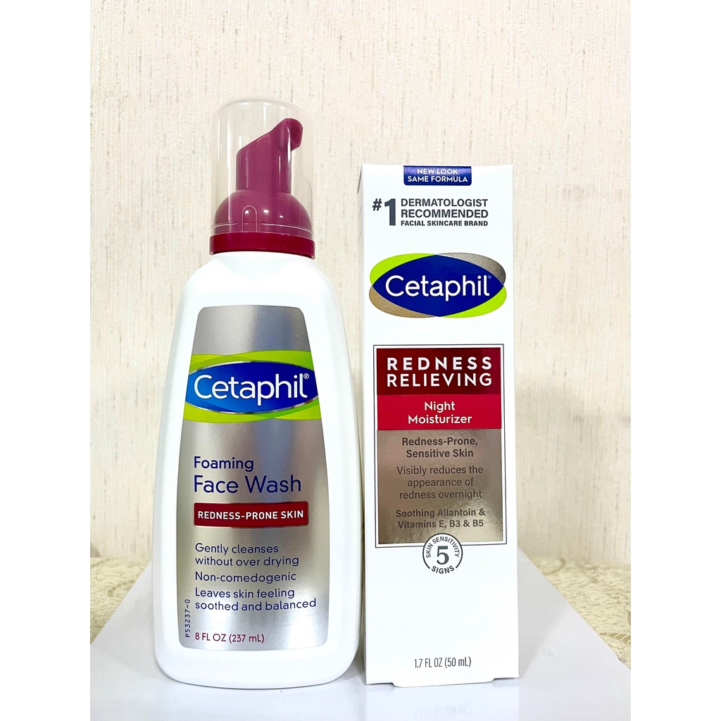 Cetaphil Redness加強舒敏修護霜晚霜/加強舒敏潔膚泡泡慕斯 非台灣公司貨【美什麼】有中標/發票/登錄 | 蝦皮購物