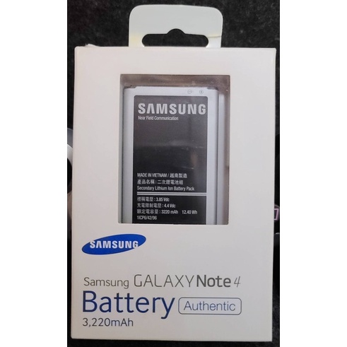 SAMSUNG三星原廠 NOTE4電池 盒裝3220 毫安N910U N910F通用型帶NFC | 蝦皮購物