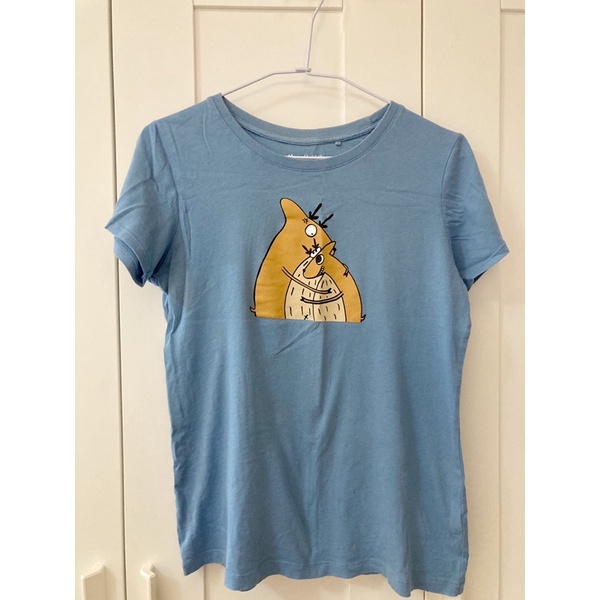 Mr.elk迷路 藍灰色麋鹿圖案 M | 蝦皮購物