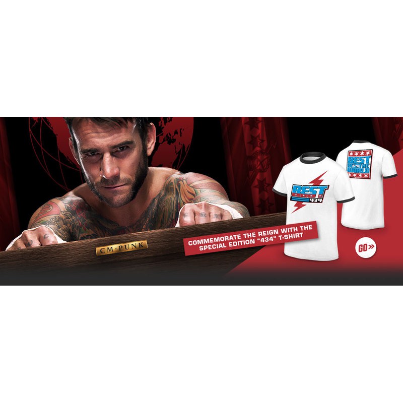 ☆阿Su倉庫☆WWE摔角 CM Punk 434 Special Edition T-Shirt PUNK王者冠軍絕版款 | 蝦皮購物