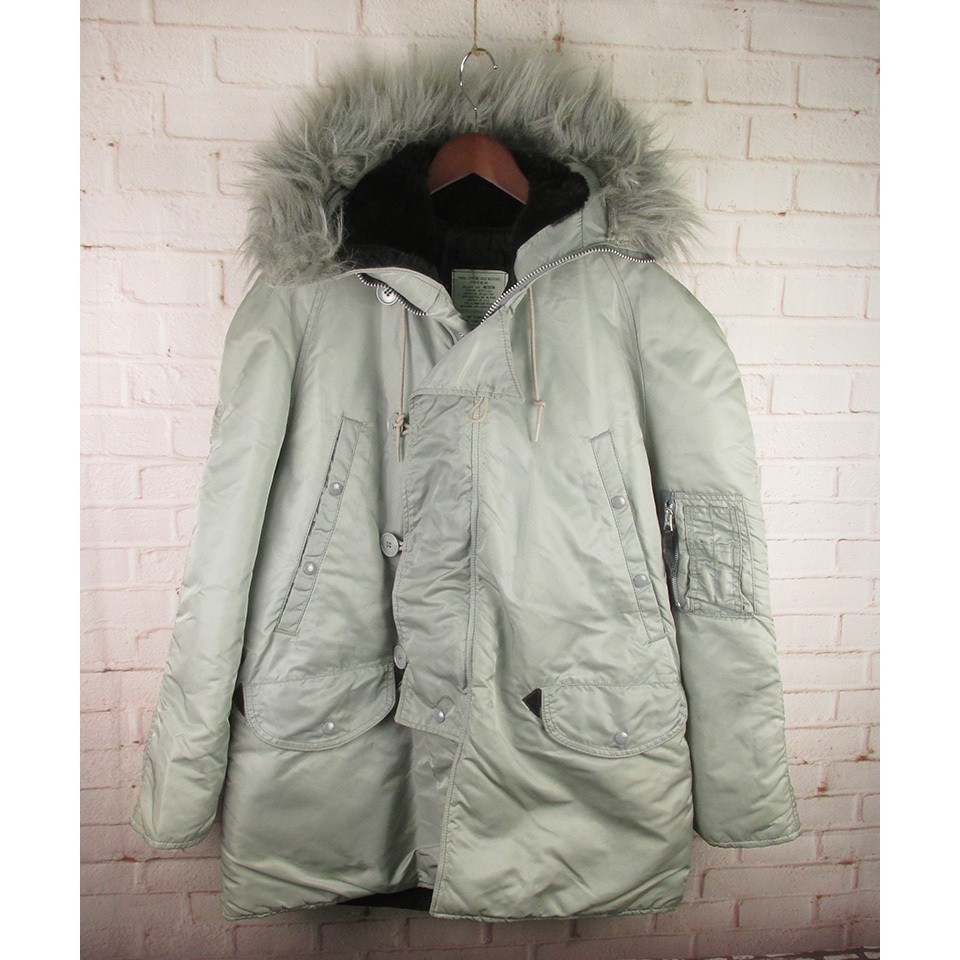 美國製ALPHA廠銀色N-3B n3b PARKA(M號)狀況九成新 ，M65 ,m51,mod可參考#1570 | 蝦皮購物