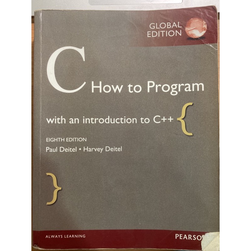 電機 資工 C How to Program 8/e PEARSON | 蝦皮購物