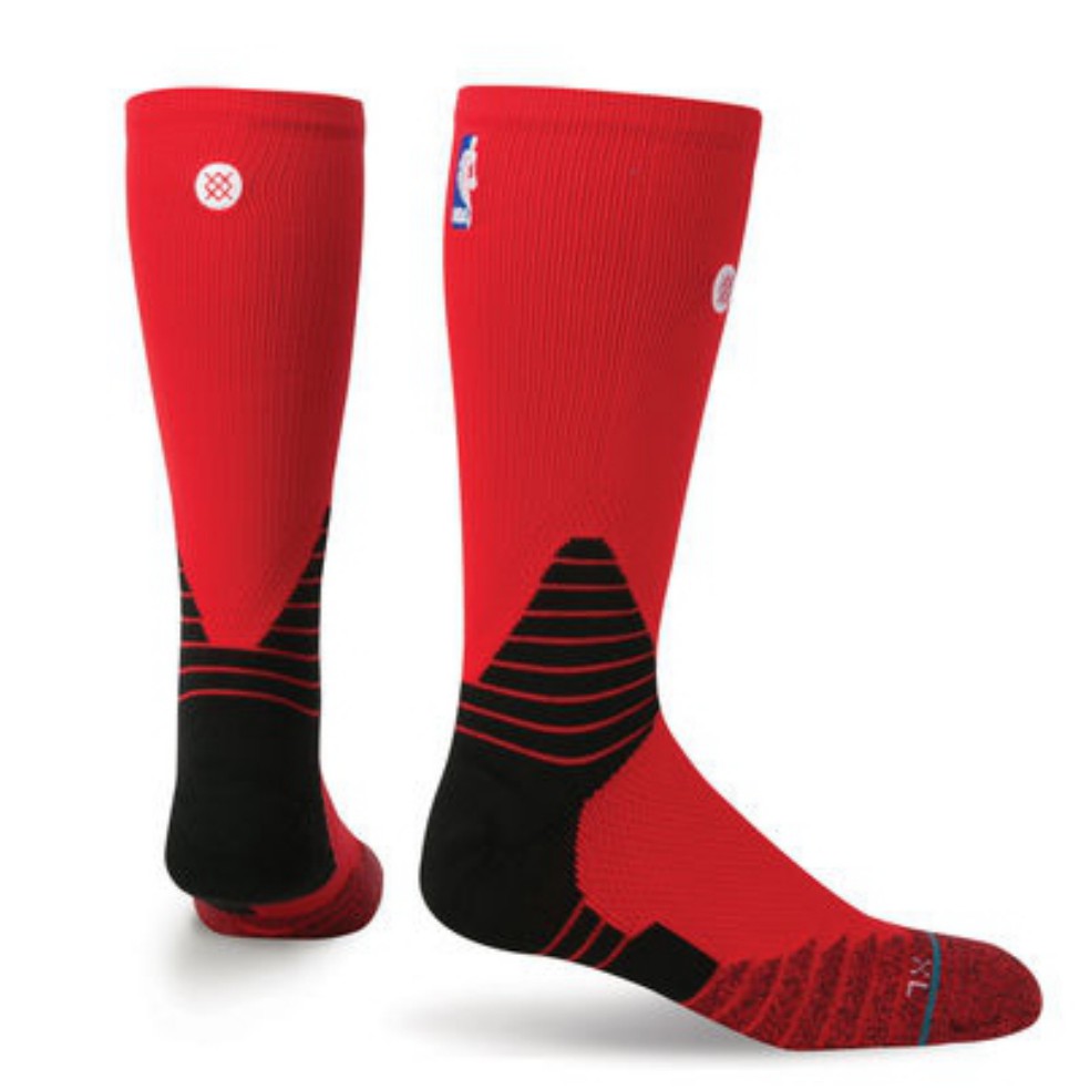 全新 現貨 NBA Stance SOLID CREW 559 紅色 基本款 球員版 長筒襪 尺寸L9-12 | 蝦皮購物