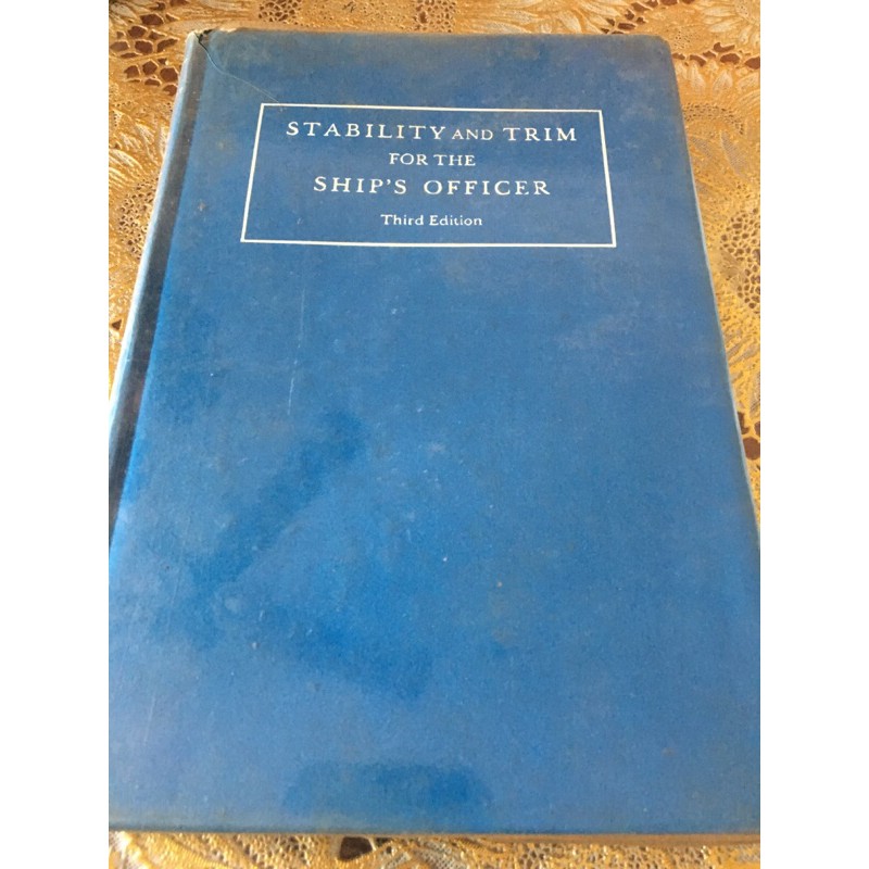 Stability and Trim for the Ship’s officer third edition | 蝦皮購物