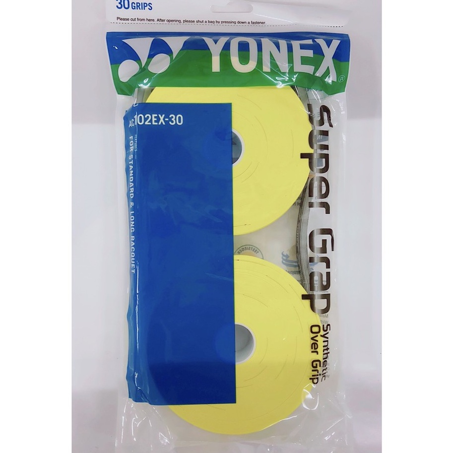 YONEX SUPER GRAP AC102 EX 握把布 (15/30入)舒適吸汗 大包裝 羽球 網球 AC 102 | 蝦皮購物
