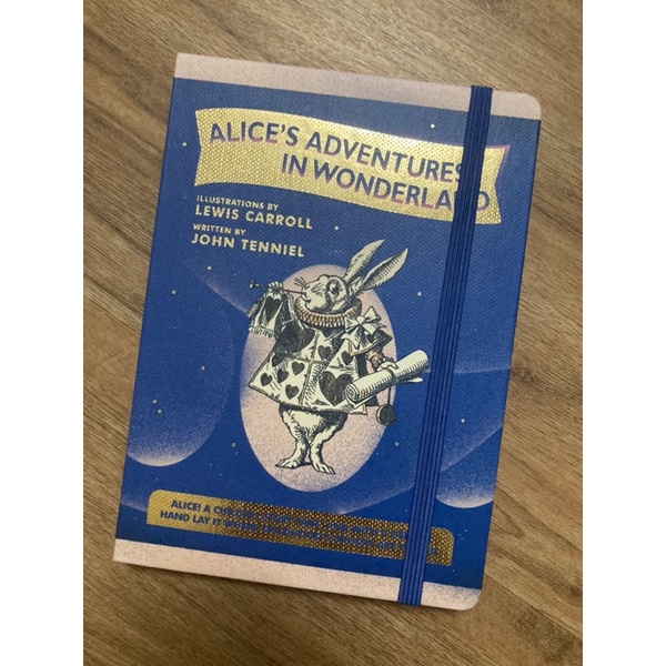 韓國進口 Alice Diary 精裝硬殼愛麗絲夢遊仙境橫條筆記本記事本 | 蝦皮購物