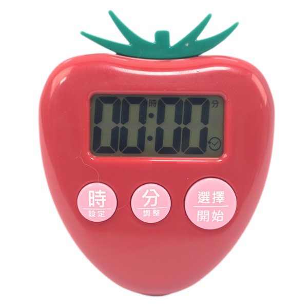 CATIGA 草莓造型 正數計時器 ST-293/一個入 倒數計時器 大銀幕 大音量-信 | 蝦皮購物