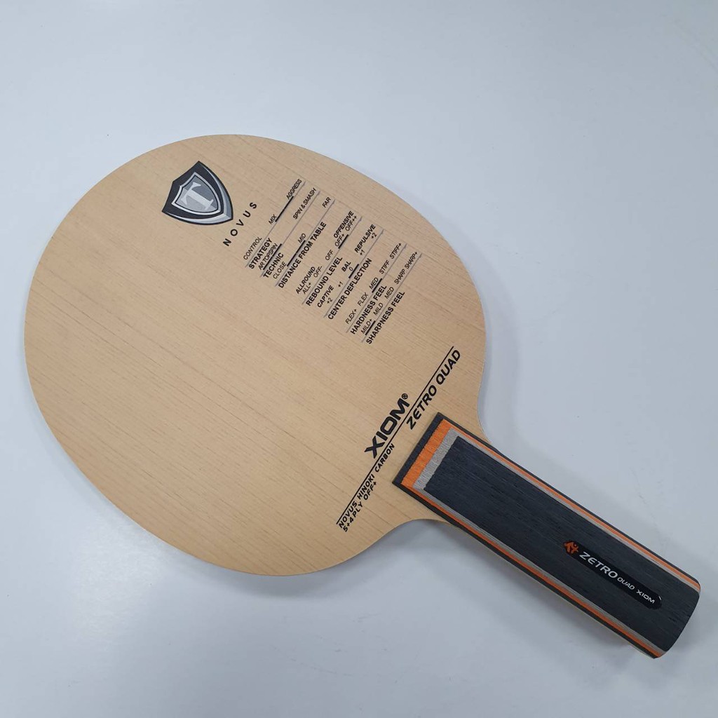 XIOM ZETRO QUAD 九夾碳纖彈簧手感桌球拍(千里達桌球網) | 蝦皮購物