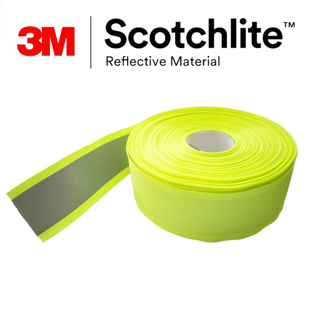 3M Scotchlite C725 AW20064 螢黃反光織帶 反光帶 反光條 反光布 寛度為50mm/反光38mm | 蝦皮購物