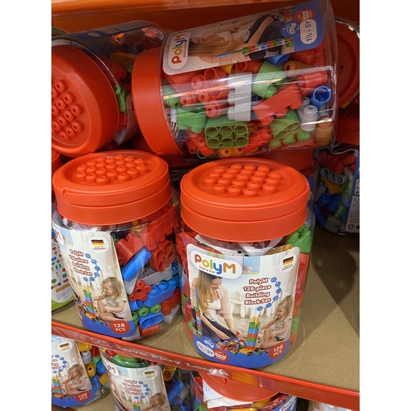 ⭐️現貨⭐️德國Hape 奇妙想像力木製積木桶101件組&POLYM安全軟積木128件組 costco好市多代購 | 蝦皮購物