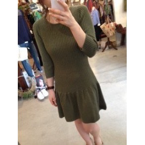 日本代購 花露米。花rumi in JP 日本知名品牌 MIIA 後綁帶 超美毛洋裝 修身型 現貨 出清 特價 | 蝦皮購物