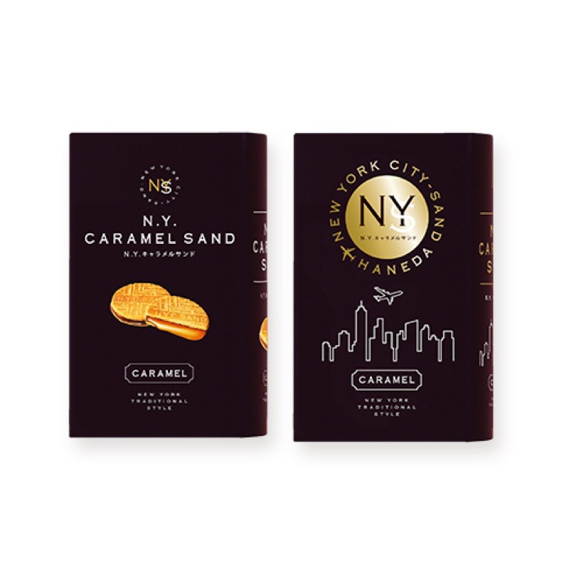 預購 期間限定 日本超人氣N.Y.C SAND 巧克力焦糖夾心餅乾 NYC伴手禮NY CARAMEL SAND | 蝦皮購物