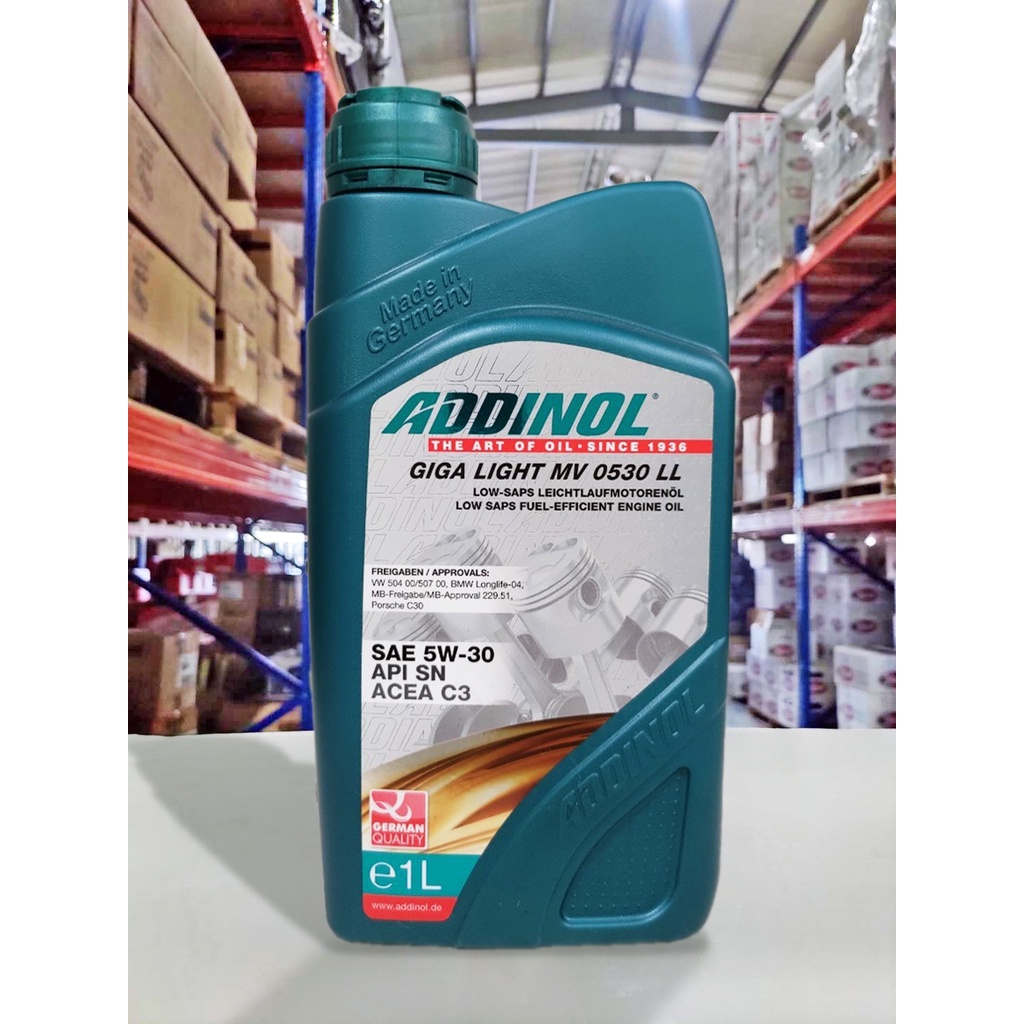 『油工廠』ADDINOL 0530 GIGA LIGHT MV 5w30 合成 汽柴油 C3 | 蝦皮購物