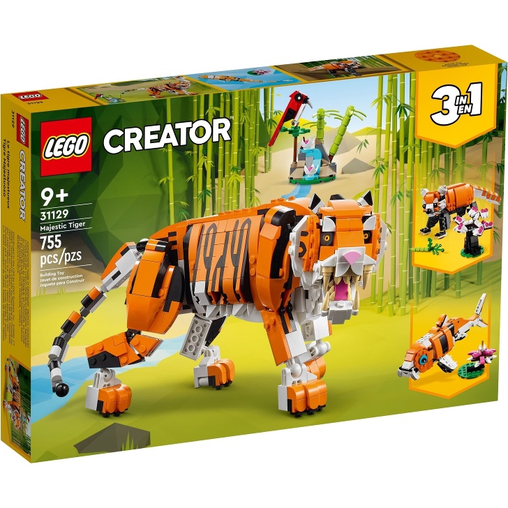 樂高 LEGO 31129 全新品 創意系列 Majestic Tiger 老虎/喜馬拉雅小貓/熊錦鯉 三合一 | 蝦皮購物
