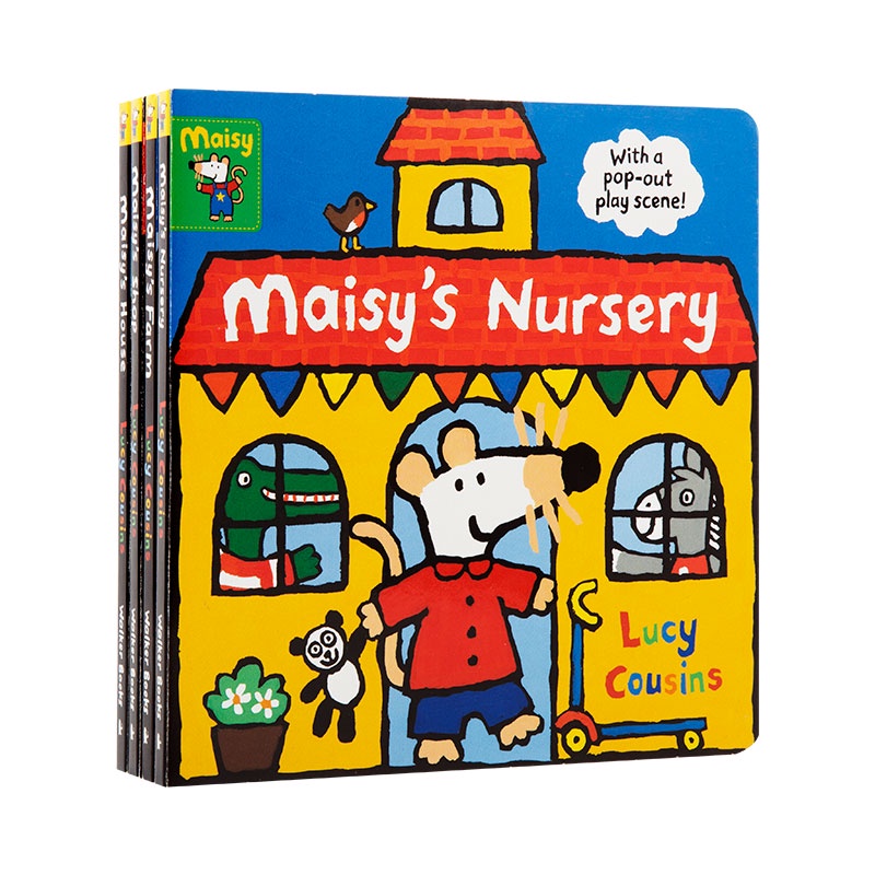 現貨Maisy Complete with Durable Play Scene小鼠波波趣味場景遊戲書套裝4冊英文原版 | 蝦皮購物