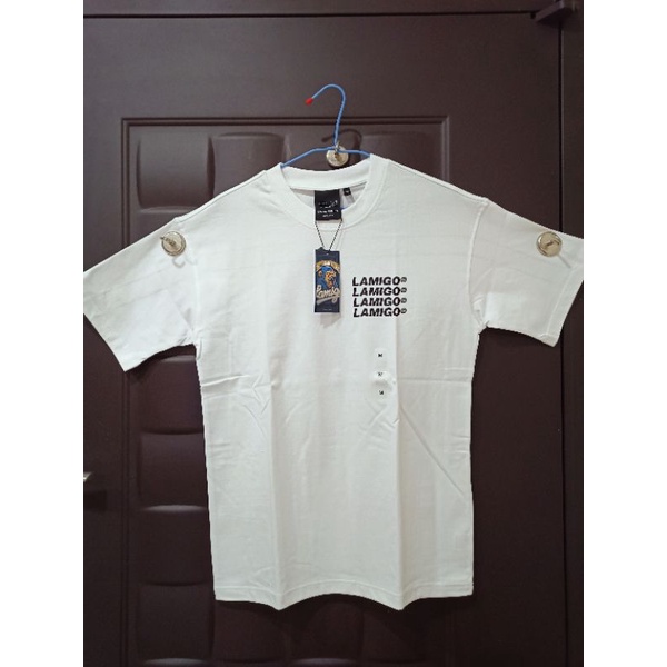 Lamigo 絕版織帶素長T shirt 黑白色各一件M號 全新含吊牌 | 蝦皮購物
