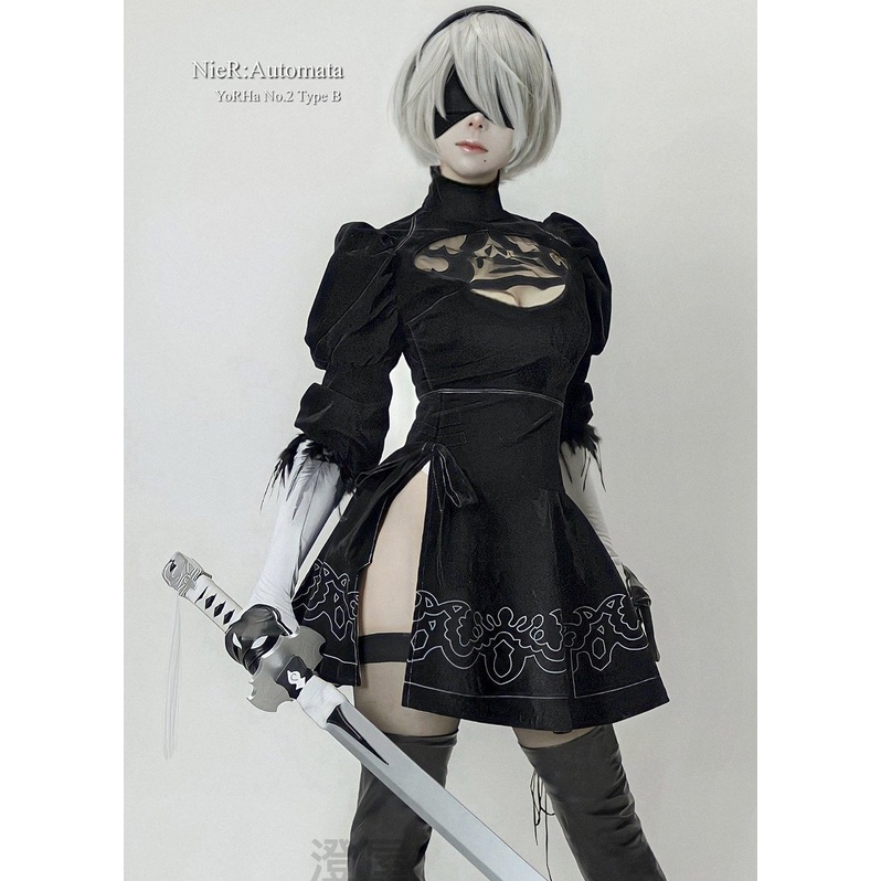 【澄屋】2b 尼爾 cos服 假髮 自動人形 尼爾 a2 cos 機械紀元 cosplay假髮 動漫cos | 蝦皮購物