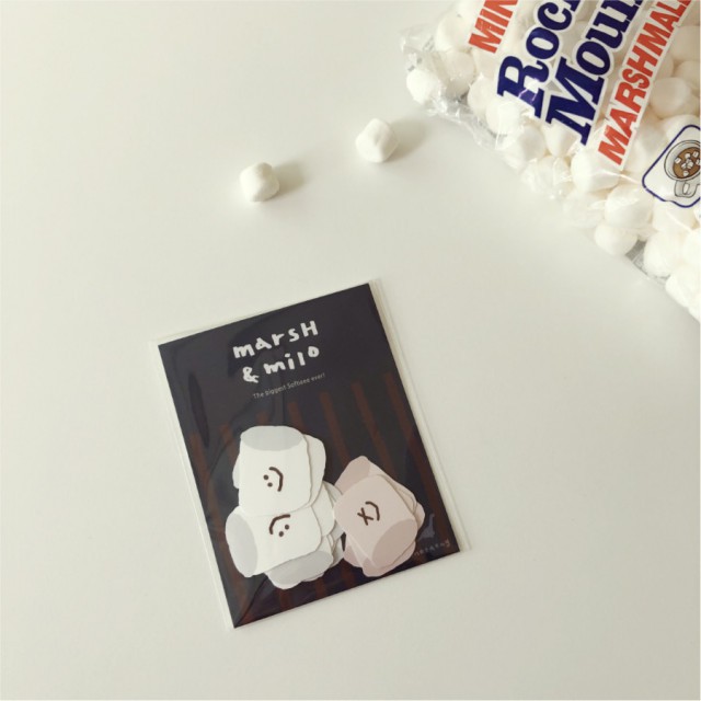 Dinotaeng Marsh & Milo 棉花糖貼紙包 韓國文創 韓國代購 | 蝦皮購物