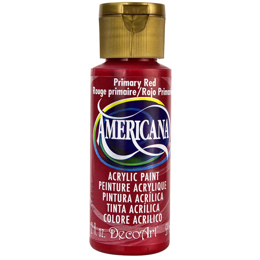 DecoArt 原紅色 Primary Red 59 ml Americana 壓克力顏料 - DA199 (美國) | 蝦皮購物