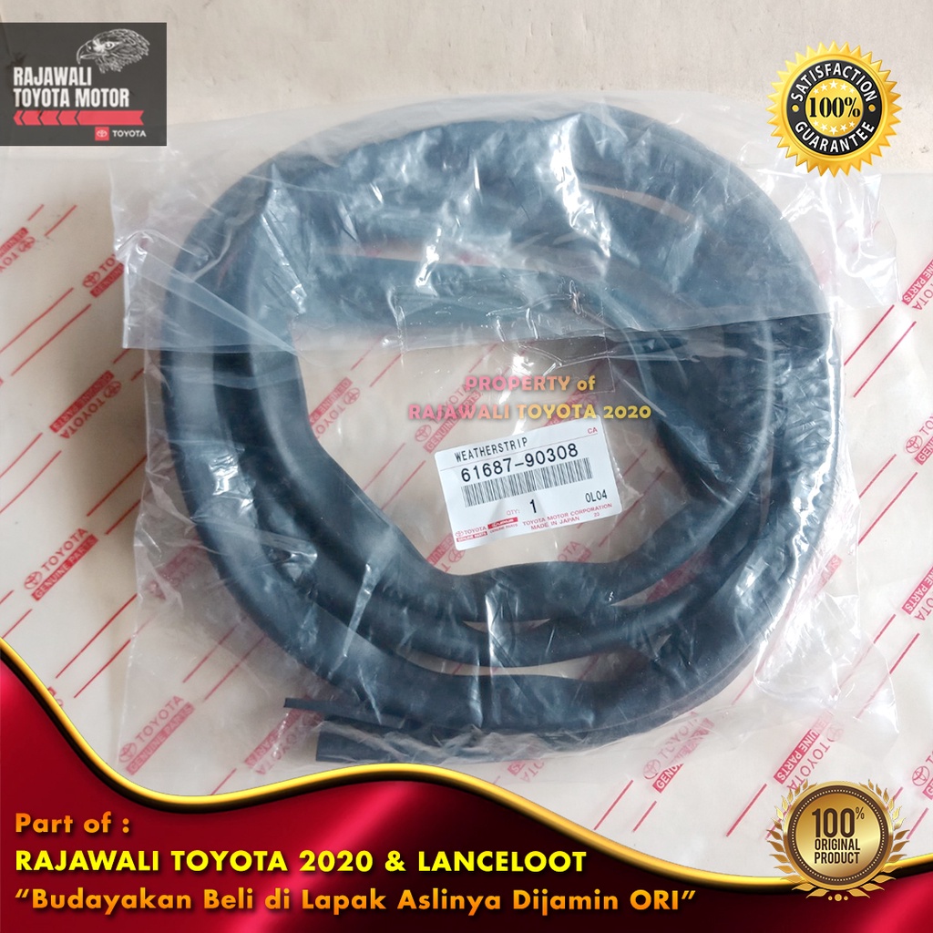 豐田 硬頂 2F 後玻璃褶橡膠左右車身通道密封條原裝 Toyota 61687/88 | 蝦皮購物