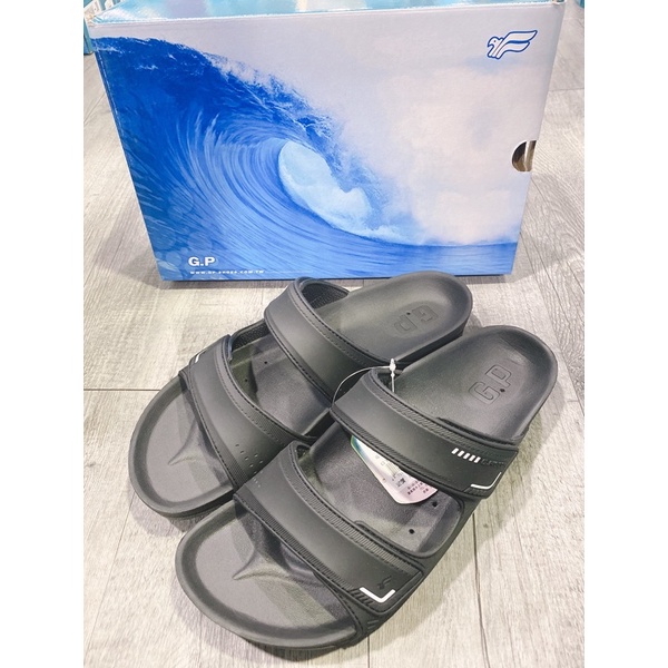 G.P-G1545M-10 現貨 預訂 排水孔 兩條帶 調整帶 拖鞋 室內 室外 外出拖鞋 止滑 耐磨 輕量 吸盤大底 | 蝦皮購物